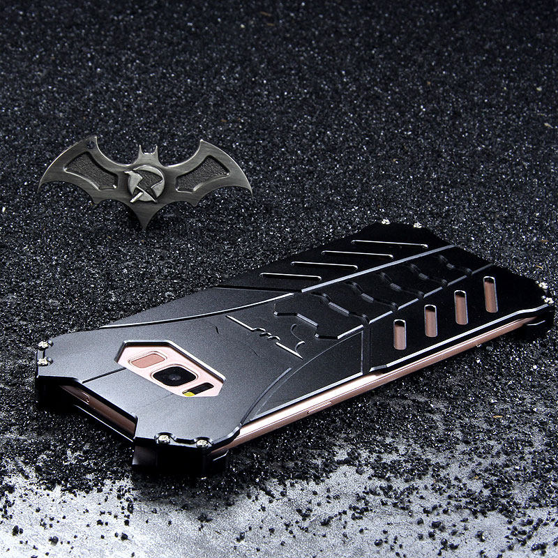 R-Just Batman Shockproof Aluminum Shell Metal Case with Custom Bataran ...