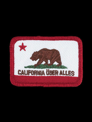 美国正品 TAD California Uber Alles Patch 加州万岁魔术贴/臂章