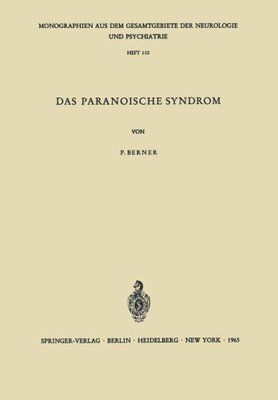 【预订】Das Paranoische Syndrom: Klinisch-Ex...