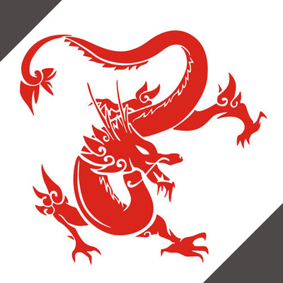 防腾龙图汽车反光贴纸