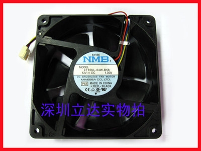 NMB 12038 12CM工控机服务器机柜12V散热器风扇 4715KL-04W-B56