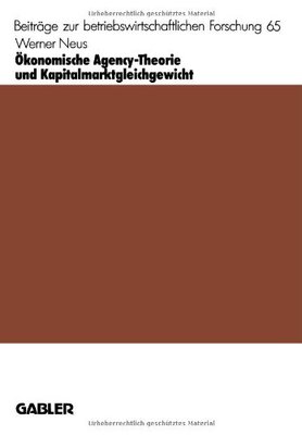 【预售】Okonomische Agency-Theorie Und Kapitalmarktgle...