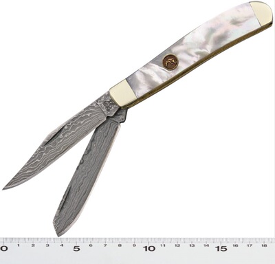 德国 H&R大马钢 户外口袋工具 珍珠贝母手柄 Trapper 狩猎者 包邮