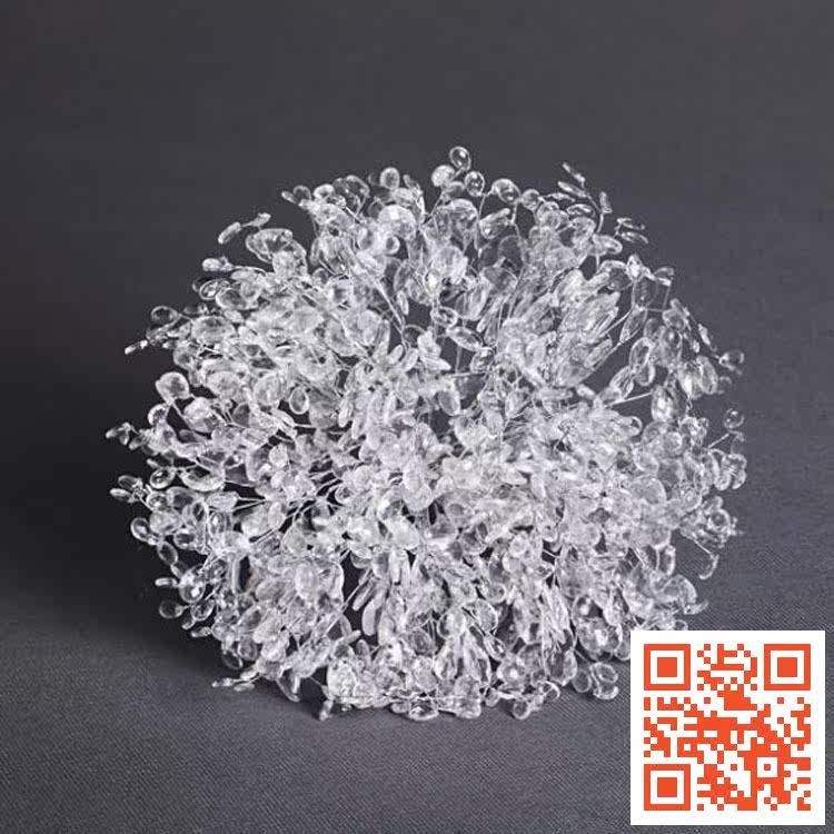 新娘韩式结婚婚庆手捧花材料婚礼水晶饰品新娘皇冠胸花配件