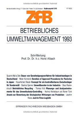 【预售】Betriebliches Umweltmanagement 1993