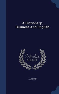 【预售】A Dictionary, Burmese and English