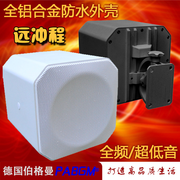 PABGM伯格曼B525全铝合金室外防水挂壁音响远冲程超低音全频线阵