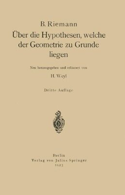 【微瑕清仓】【预订】Uber Die Hypothesen, Welche Der Geom...