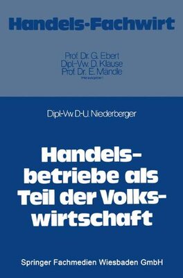 【预售】Handelsbetriebe ALS Teil Der Volkswirtschaft