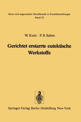 【预订】Gerichtet Erstarrte Eutektische Werk...