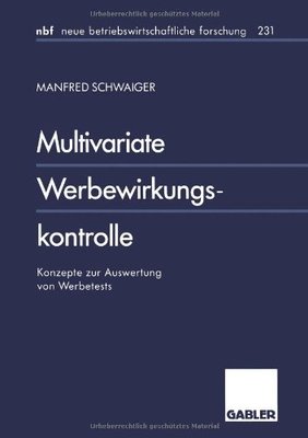 【预售】Multivariate Werbewirkungskontrolle: Konzepte ...