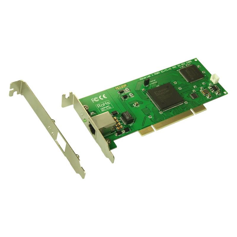 深简TE120P数字语音卡兼容TE110P中继digium卡TE122驱动DAHDI Asterisk开源软件Pri和30B+D线路7号信令T1 E1