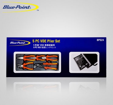 BPS24 5件绝缘钳子组套  蓝点工具BluePoint 高压测试 绝缘好 电