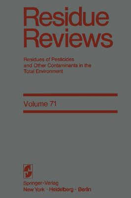 【预售】Residue Reviews: Residues of Pesticides and Ot...