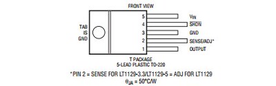 进口原装  LT1129CT-5 LT1129IT-5 LT1129-5 TO220 现货