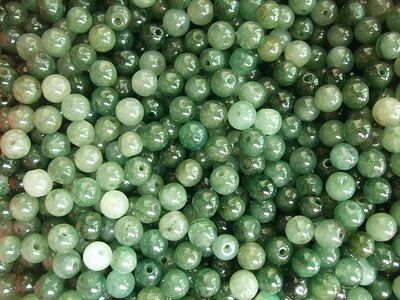 油青种小圆珠5-5.7mm20001-25缅甸玉天然A货翡翠天然翡翠玉珠H19