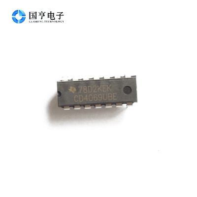 直插 CD4069UBM DIP-14 CD/HEF/HCF4069UBM 六非门（反相器）原新