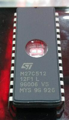 直插 M27C512-12F1 ST全新原装 CDIP28陶瓷带镜 存储器