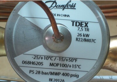 丹佛斯膨胀阀 TGEX7.5 替代老型号 TDEX7.5
