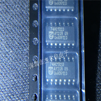 74HC132D 74HC132 SN74HC132DR TI SOP-14进口原装可直拍出样