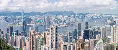 香港澳门夜景世界建筑客厅装饰画