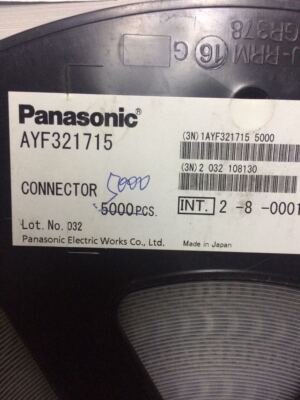 Panasonic/松下 AYF321715 FPC连接器 17pin 0.3mm 后锁 深圳仓储