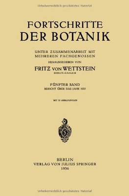 【预订】Fortschritte Der Botanik: Funfter Band