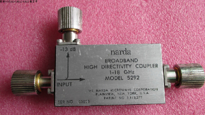 Narda 5292 1-18GHz 13dB 7mm精密接头 高定向性 宽带 定向耦合器
