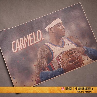 Anthony海报Carmelo NBA得分王海报New York Knicks甜瓜安东尼图