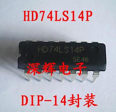 直插 HD74LS14P SN74LS14N 进口六路反向器 DIP-14封装 可直拍