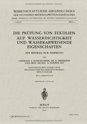 【预订】Die Prufung Von Textilien Auf Wasser...