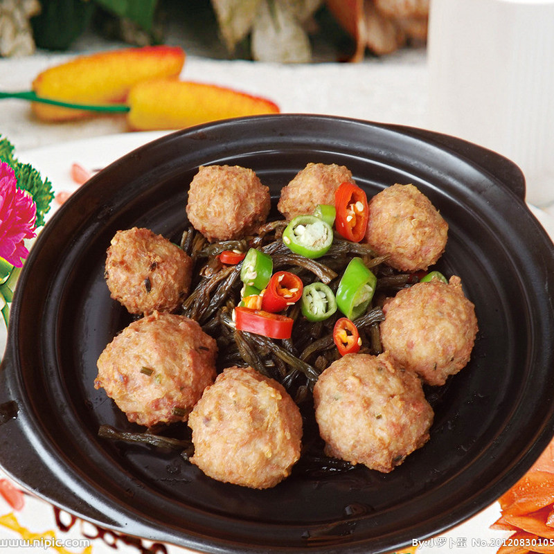 阿东师傅手工肉丸 猪肉丸 肉圆 火锅食材