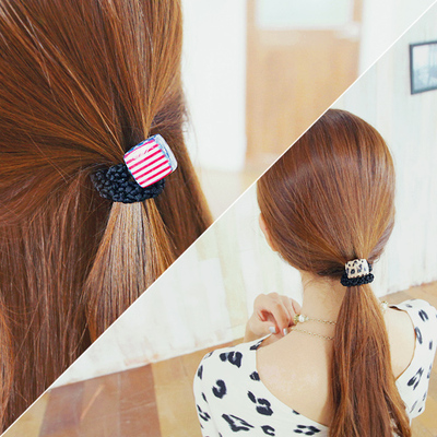 韩国方块皮筋发圈