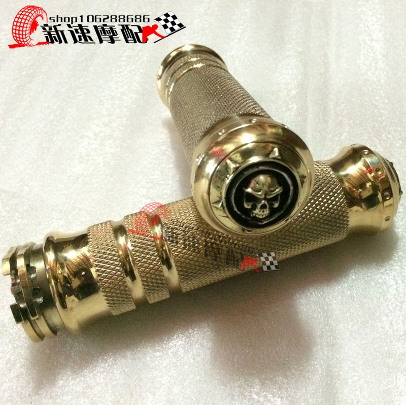 哈雷883/1200/48改装复古等美国车系复古改装纯铜油门把套
