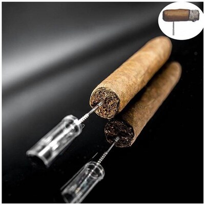 小众高货2pcs/set Cigar Needle Stainless Steel Cigar Needle P