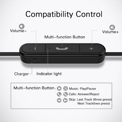 Langsdom BL6 Wireless Earphone Bluetooth for Phone Waterpro