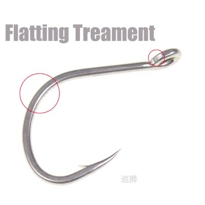 100pcs Anti-rust Matte Tin Thick Steel Wire Barbed Hook Stro