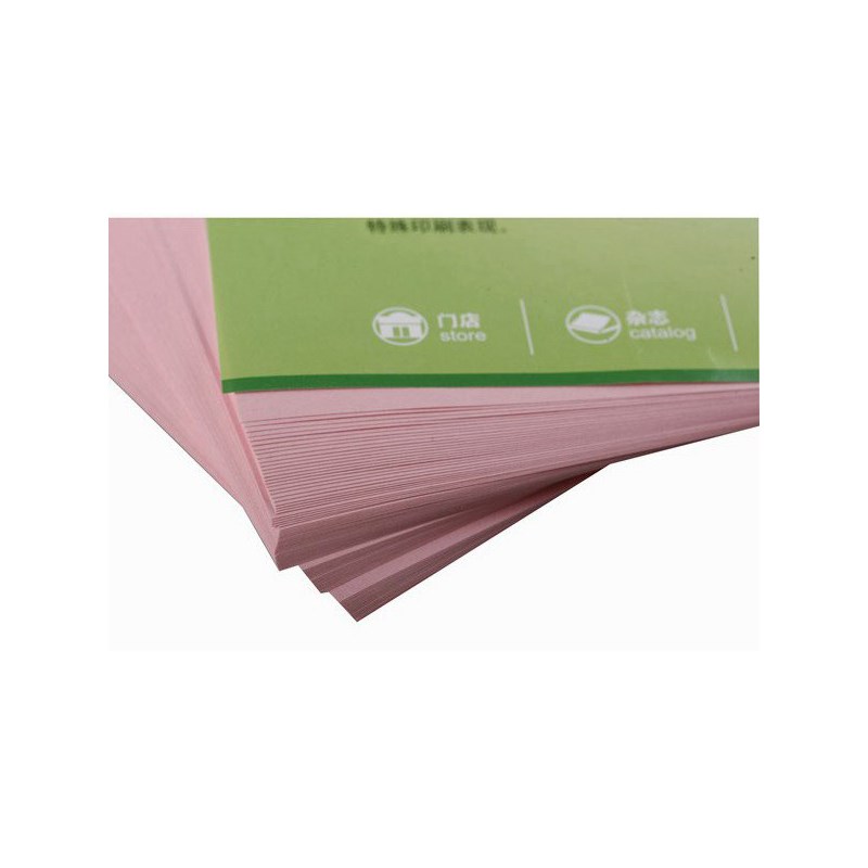 6BVQYD 80G彩色复印纸 100张/F包 A4 粉红色 整箱25包其他