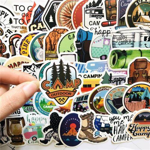 50PCS Outdoor Adventure Hiking Adventure Stickers For Car S_虎窝淘