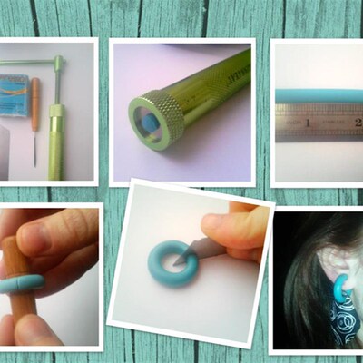 软陶粘土工具 挤泥器 泥枪 模型首饰耳环DIYV制作 泥条花片