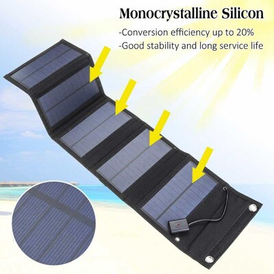 工厂销70W Foldable USB Solar Pzanel Solar Cell Portable Fold