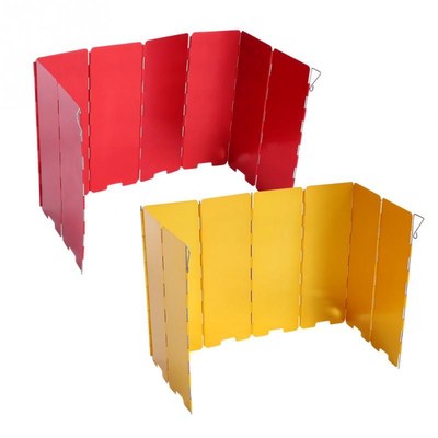 Cookware Stove-Windshield Windbreak Camping-Accessory Foldab