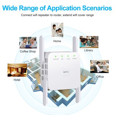 5G Wifi Repeater Wifi Extender 5Ghz Wi-fi Signal Amplifier 3