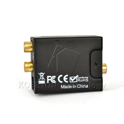 Kebidu Analog to Digital ADC Converter Optical Coax RCA Tos