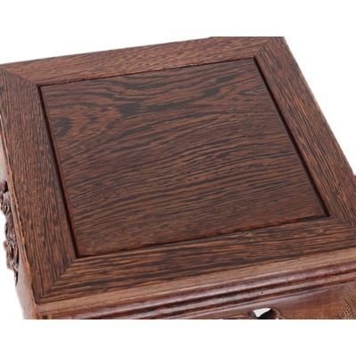 鸡翅木换鞋凳小方凳子家用红木凳餐凳实木矮凳小板凳小木凳矮花架