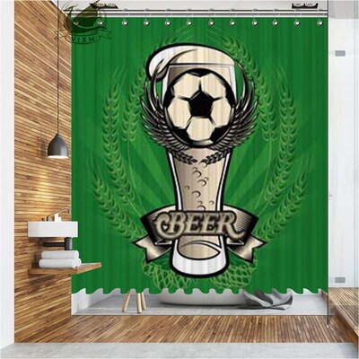 Vixm Bathroom Curtains Beer Polyester-Fabric Home-Decor Wate