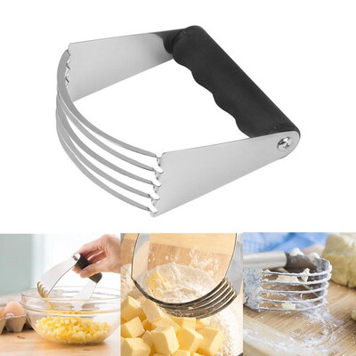 Stainless Steel Dough Blender Soft Grip Pastry Cutter Flour
