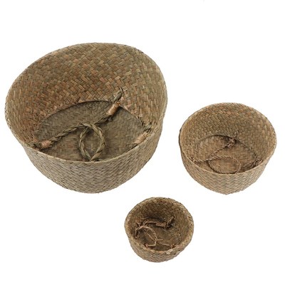 1pcs Woven Household Foldable Storage Pot Garden Flower Vase
