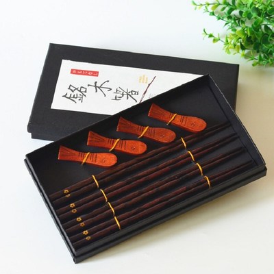 8PCS Housewarming Gift PAck 4 Chopsticks+4 chopsticks Holder