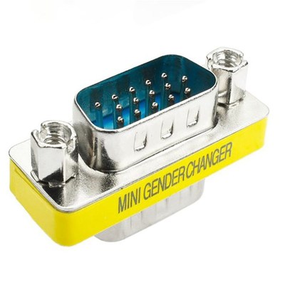 15 Pin VGA SVGA HD15 Gender Changer Coupler Adapter Convert